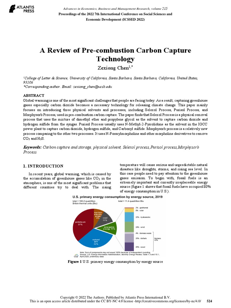 Precombustion | PDF | Technology & Engineering