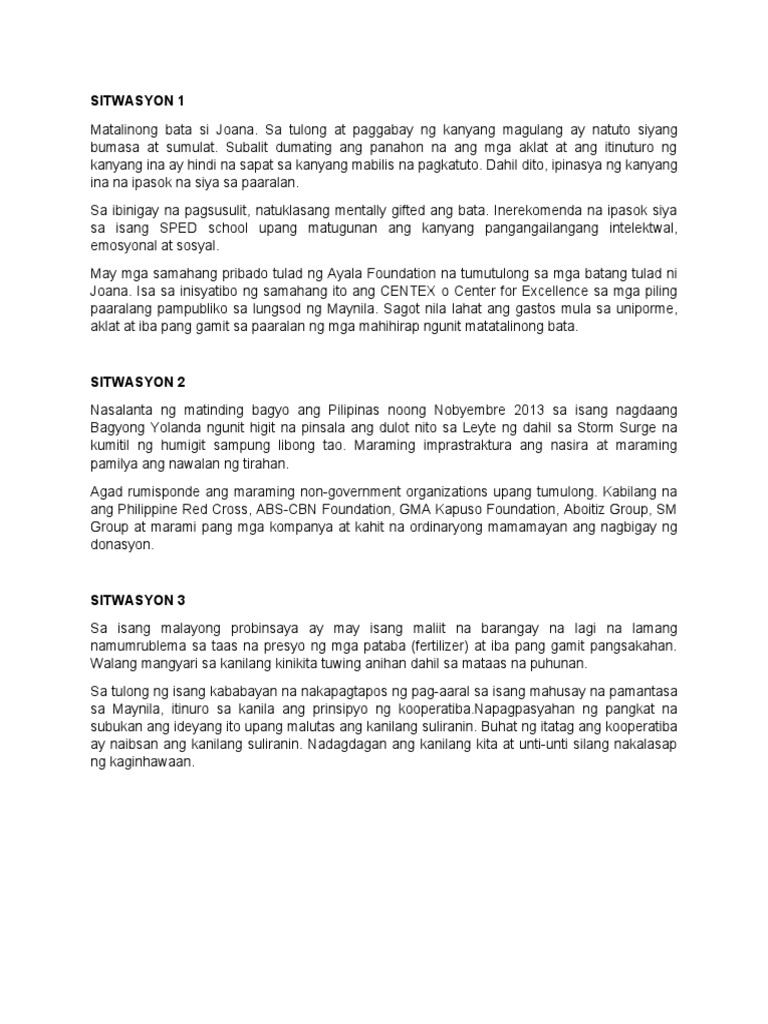 Activity For ESP 9 | PDF