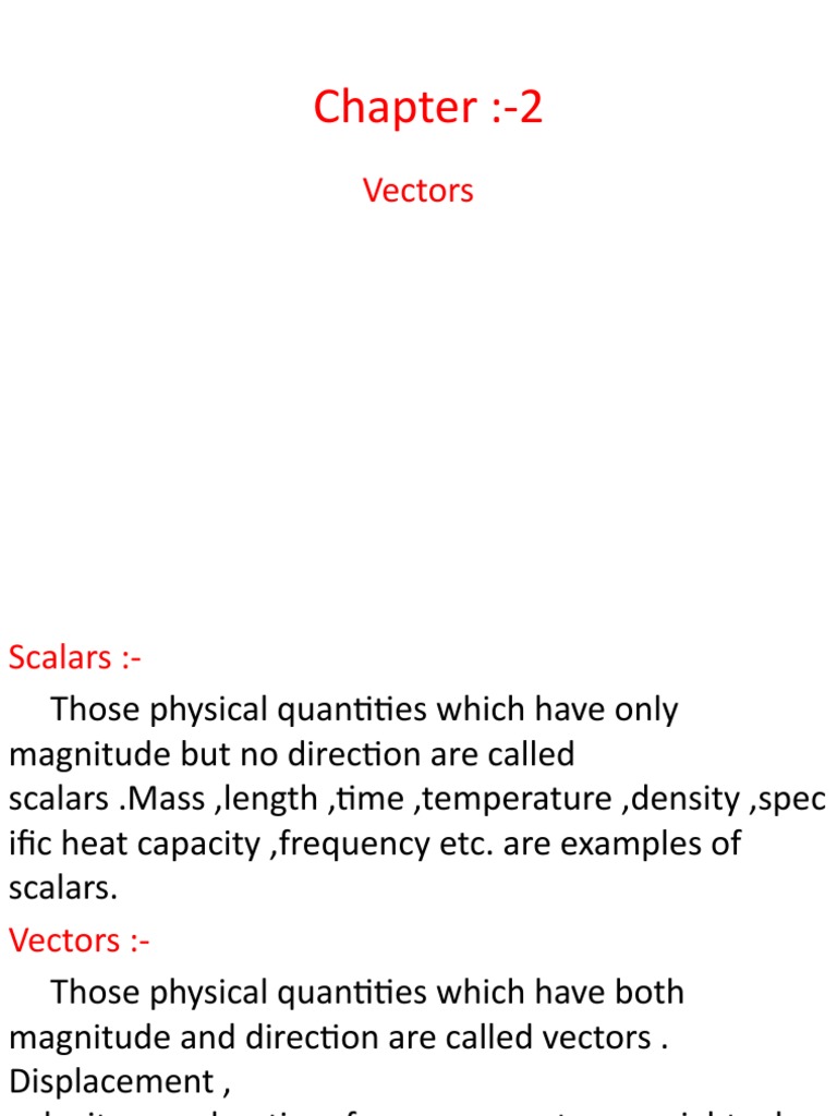 Vectors Pdf Euclidean Vector Algebra