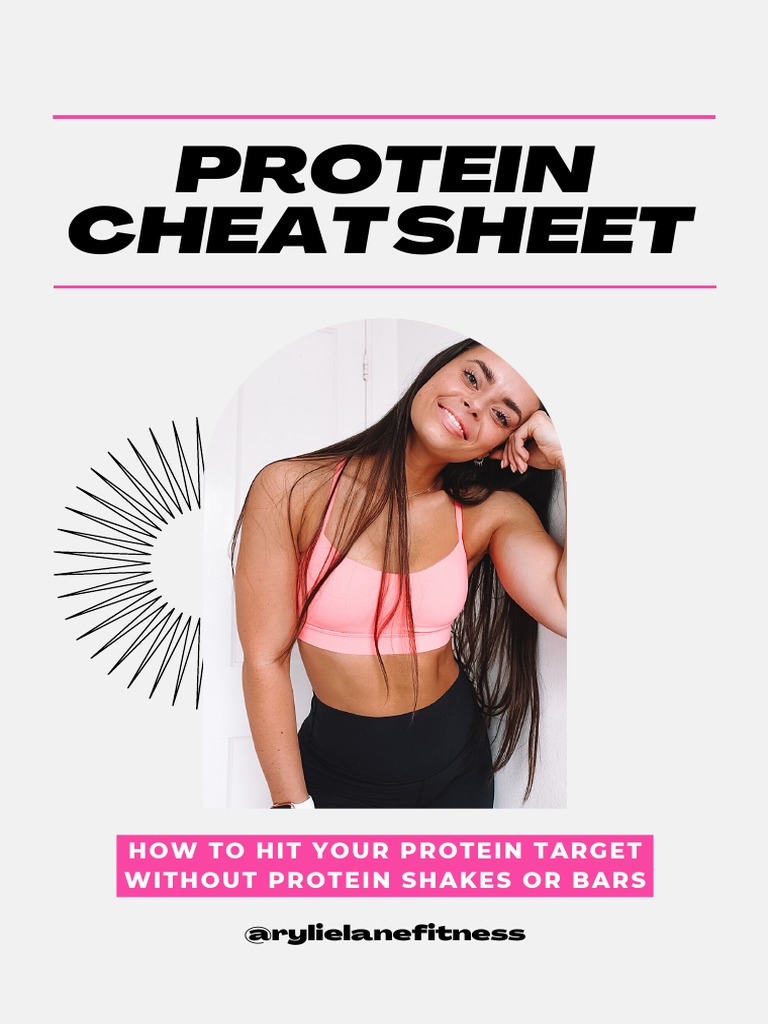 Protein Cheat Sheet | PDF | Milk | Ground Beef