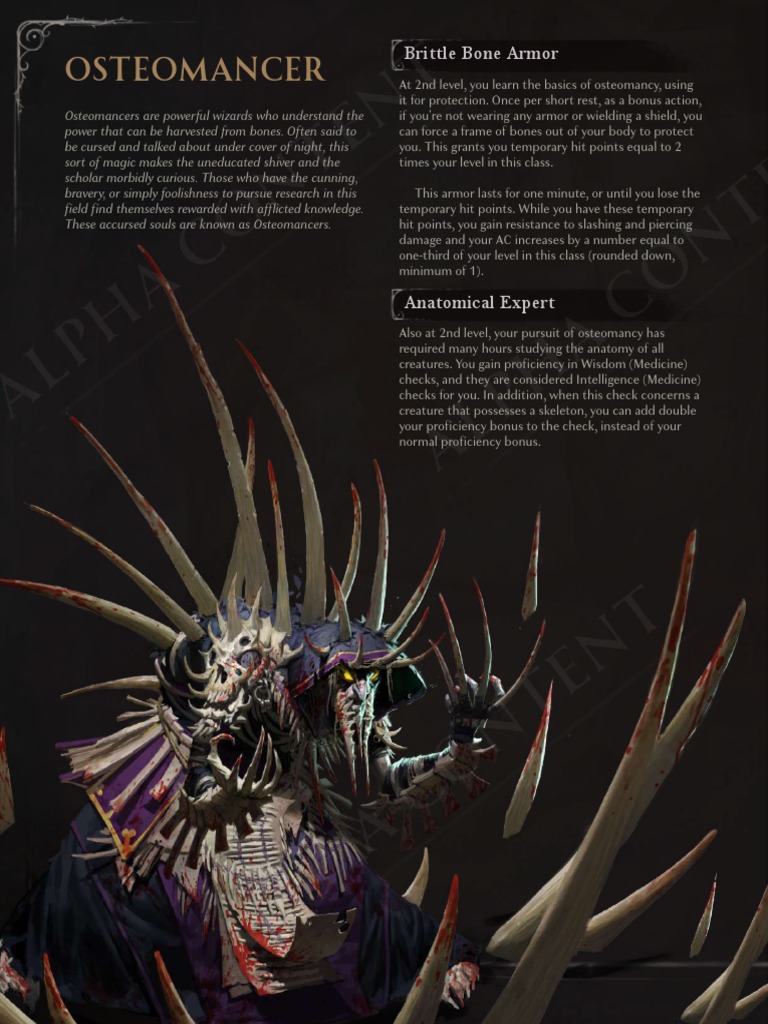 Osteomancy Alpha | PDF