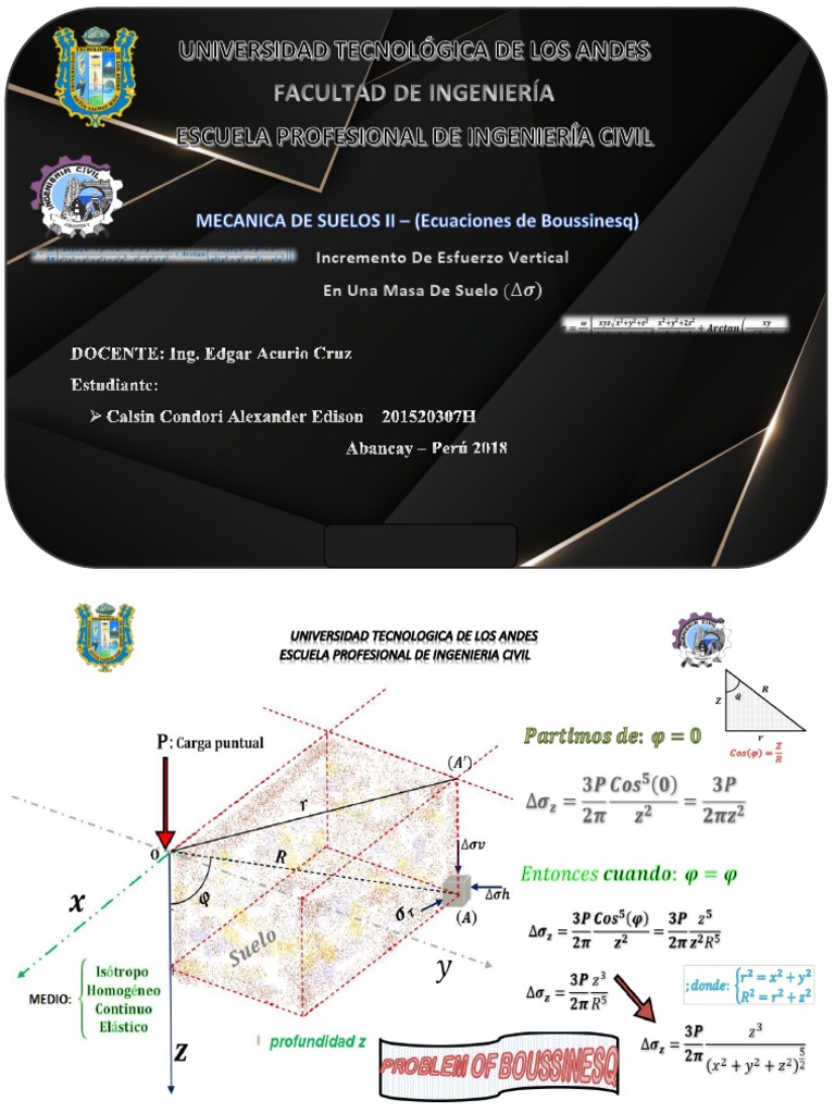 Demostraciones de Las Ecuaciones de Boussinesq | PDF