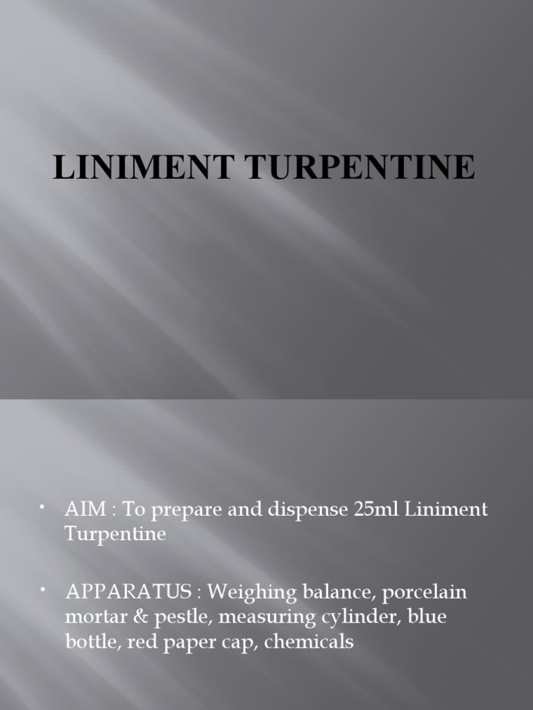 Liniment | Download Free PDF | Emulsion | Chemical Substances