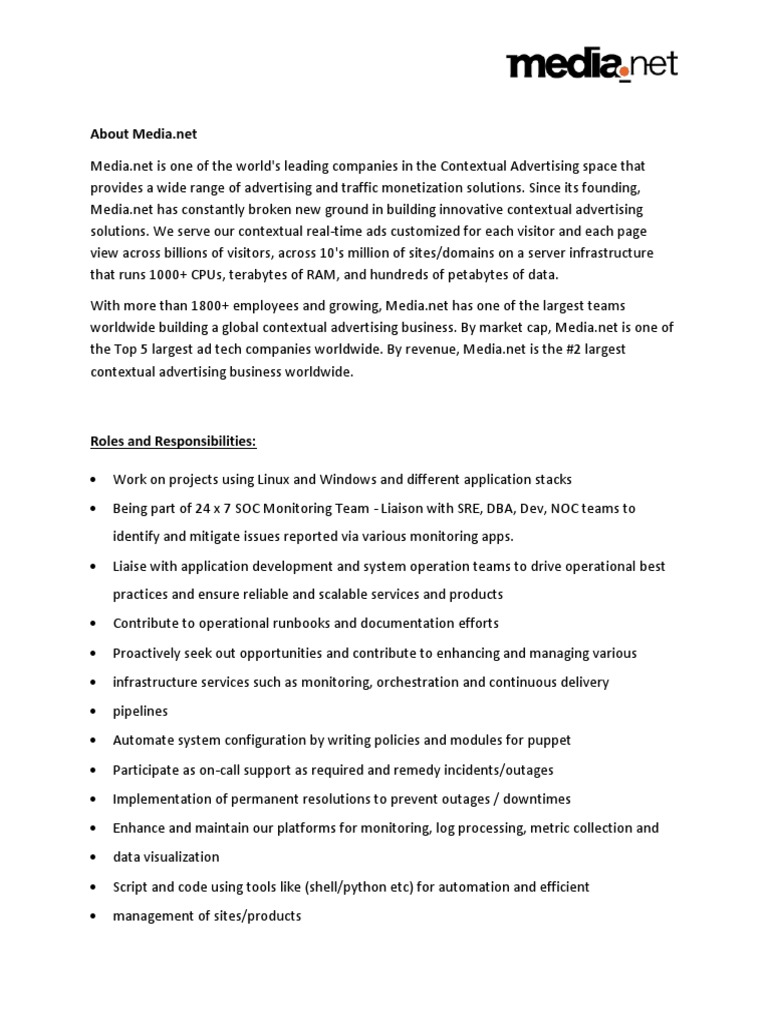 System Associate Job Overview | PDF | Python (Programming Language ...