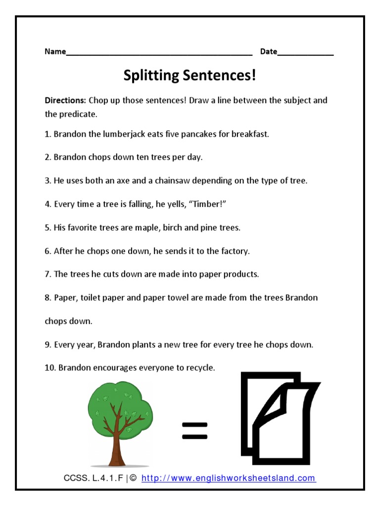 SANJH DHIMAN - Subjects & Predicates Split | PDF
