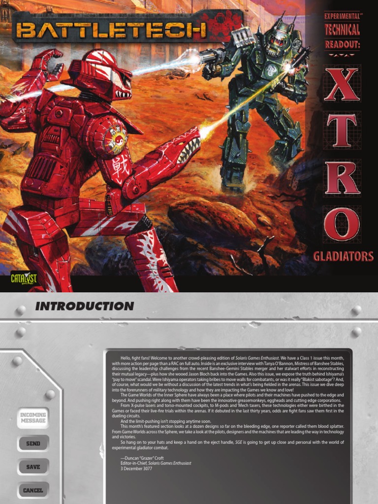 Experimental Technical Readout - Gladiators | PDF | Tanks