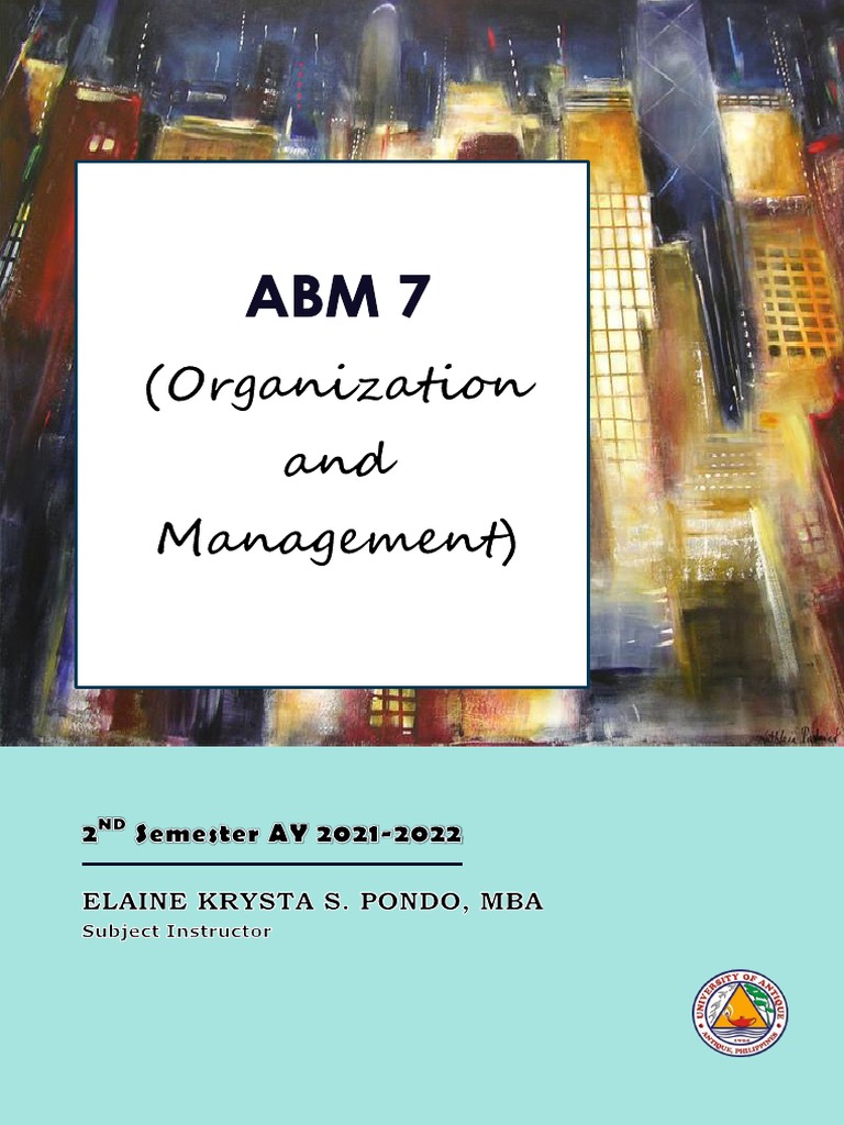 ABM G11 Chap 4 Org MGT | PDF | Organizational Structure | Hierarchy
