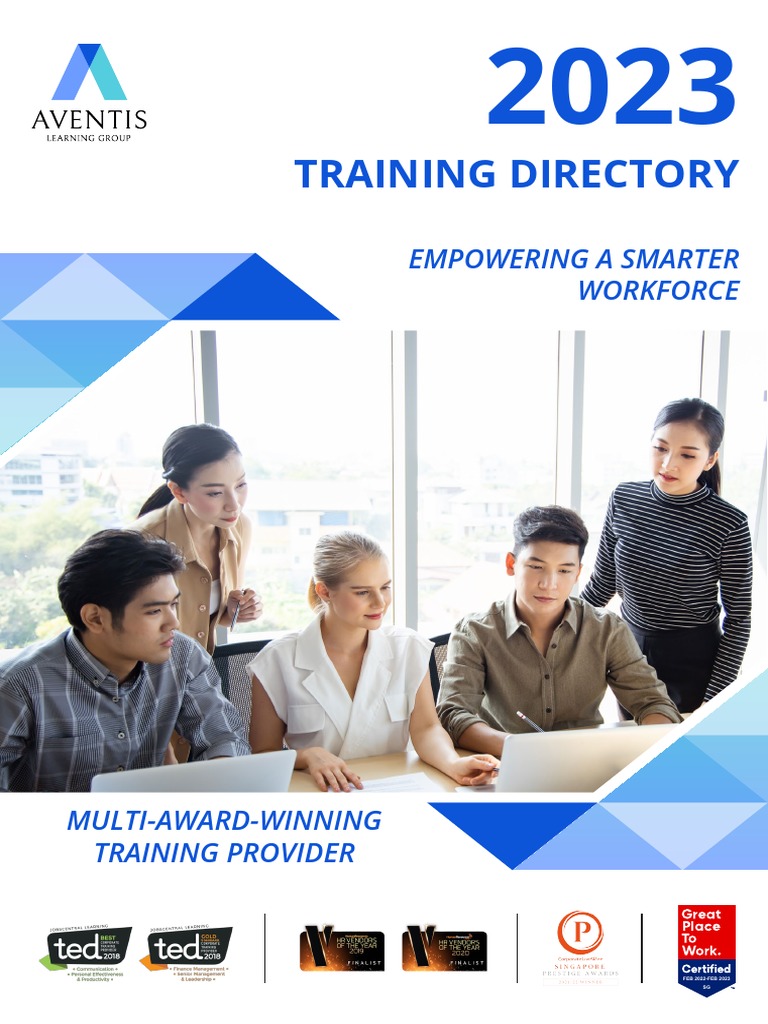 Aventis Learning Group Training Directory 2023 | Download Free PDF ...