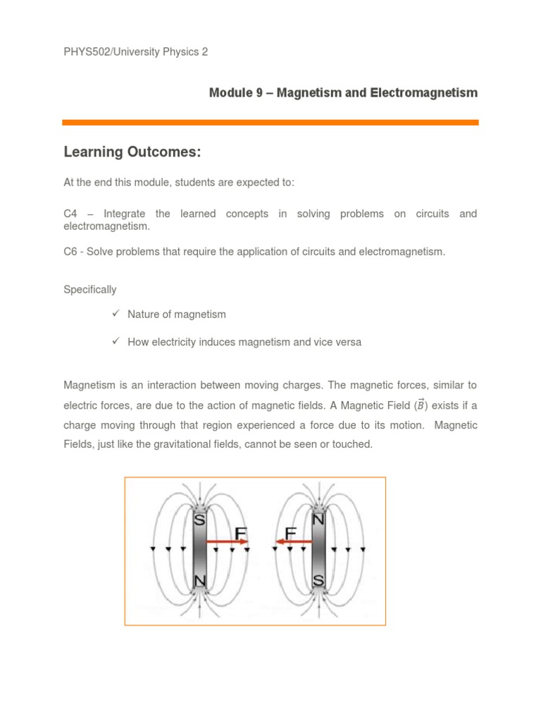 Phys502 Lect 9 | PDF | Magnetic Field | Magnetism