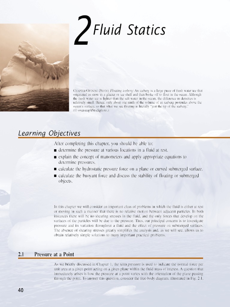 Fluid Mechanics - Static-Lec (2 ( | PDF