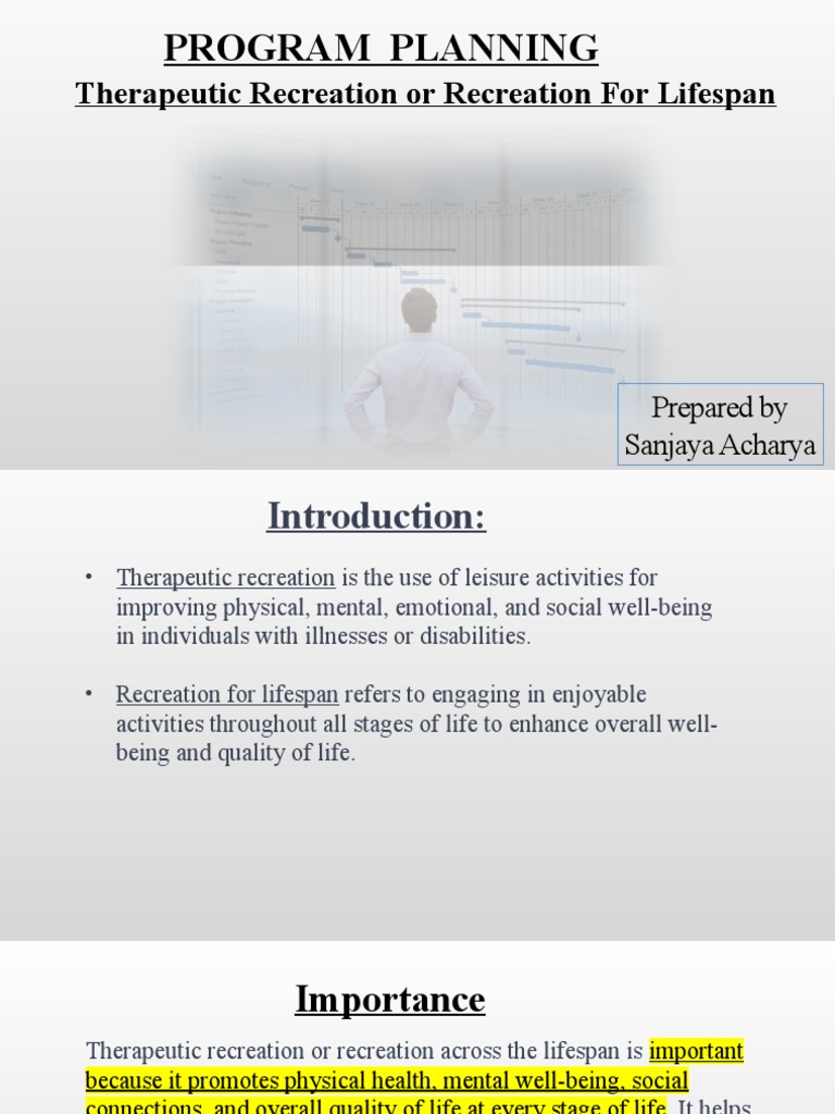 Therapeutic Recreation Program Planning | PDF | Goal | Goal Setting