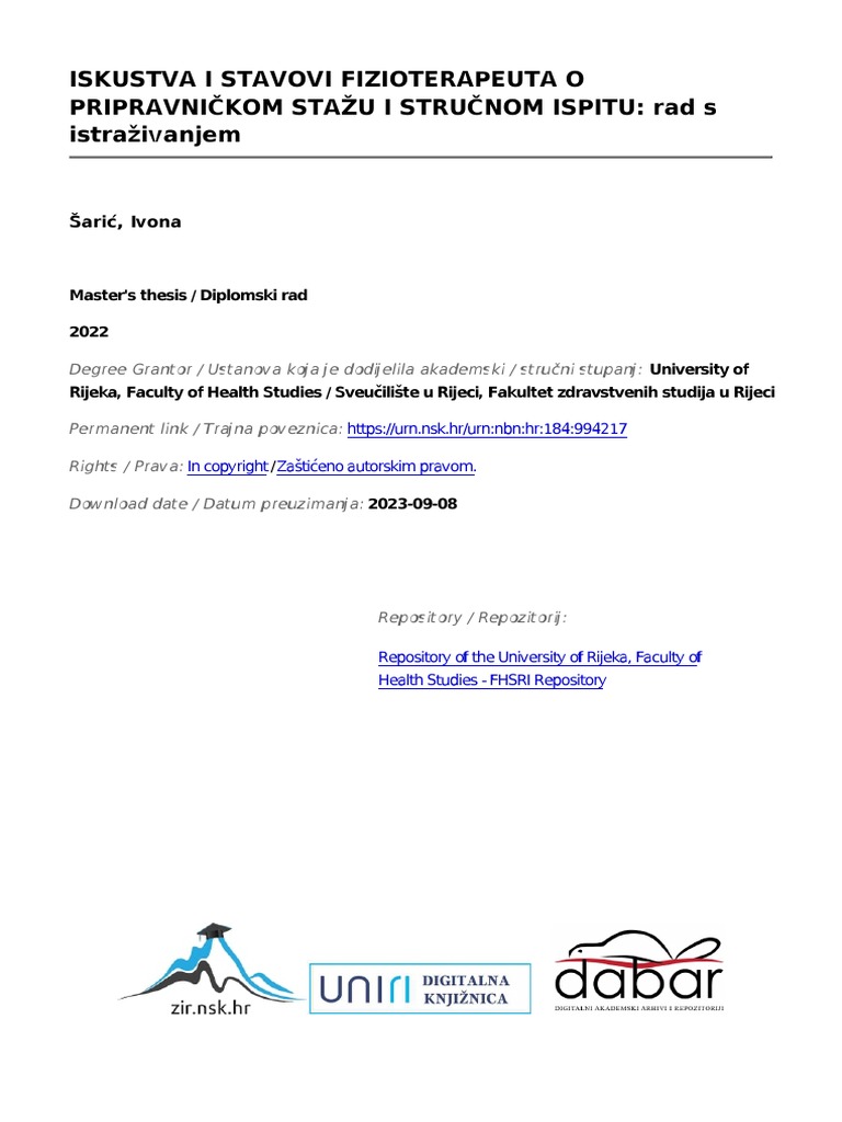 Diplomski Rad Ivona Saric | PDF