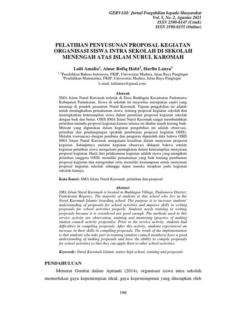 Contoh Proposal Osis | PDF