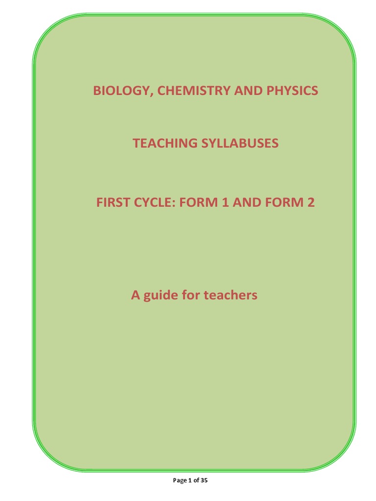 Cba Teachers Guide For Bio Chem and Phy 8 1 | PDF | Learning | Science