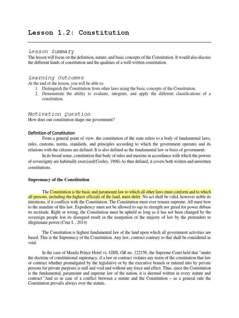 Lesson 1.2 Law Related Studies | PDF