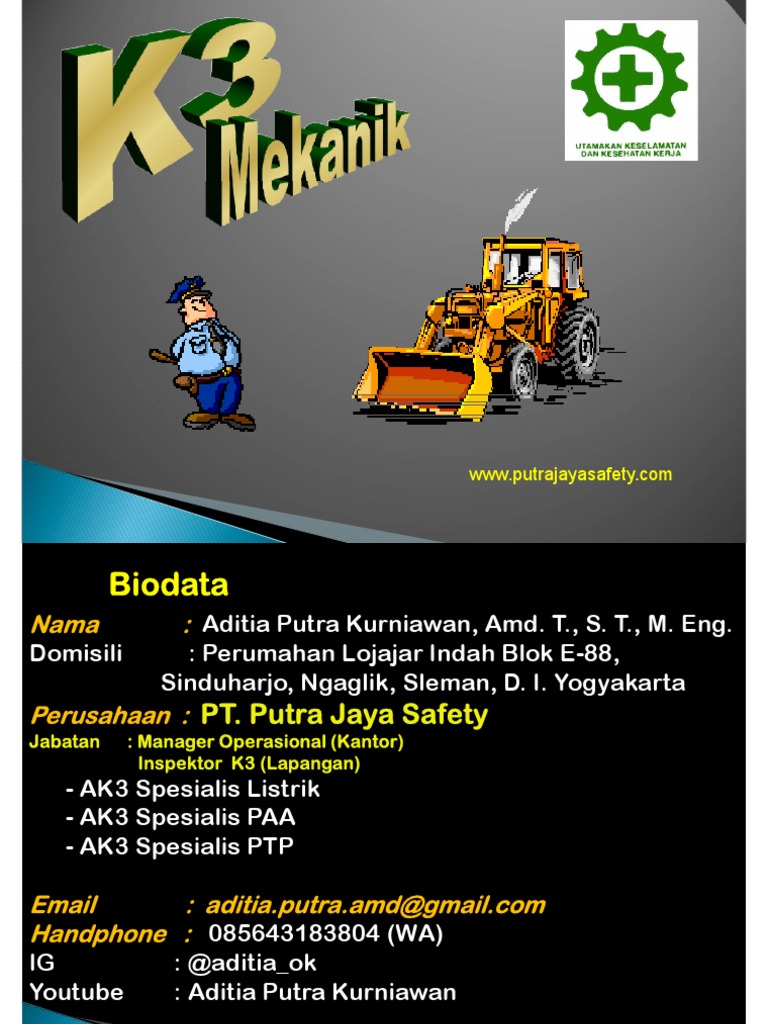 Materi Ahli K3 Mekanik Umum - Copy - Opt | PDF | Bisnis | Komputer