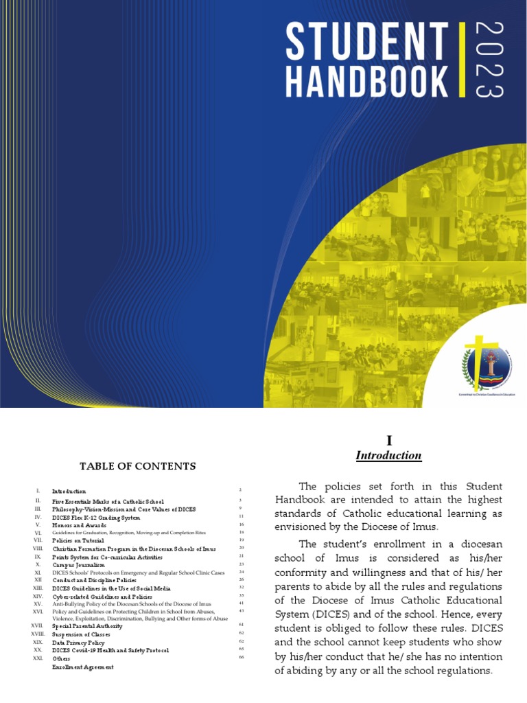 Handbook 2023 2024 | PDF | Catholic Church | Faith