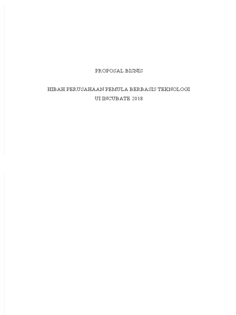 PDF Proposal Ui Incubate - Compress | PDF