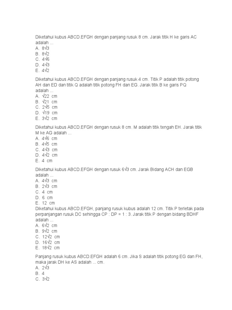 Soal Uts MTK Wajib 12 | PDF