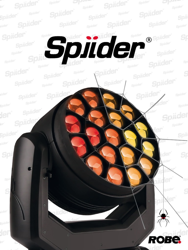 ROBE Spiider Leaflet Online Version | PDF | Zoom Lens | Light