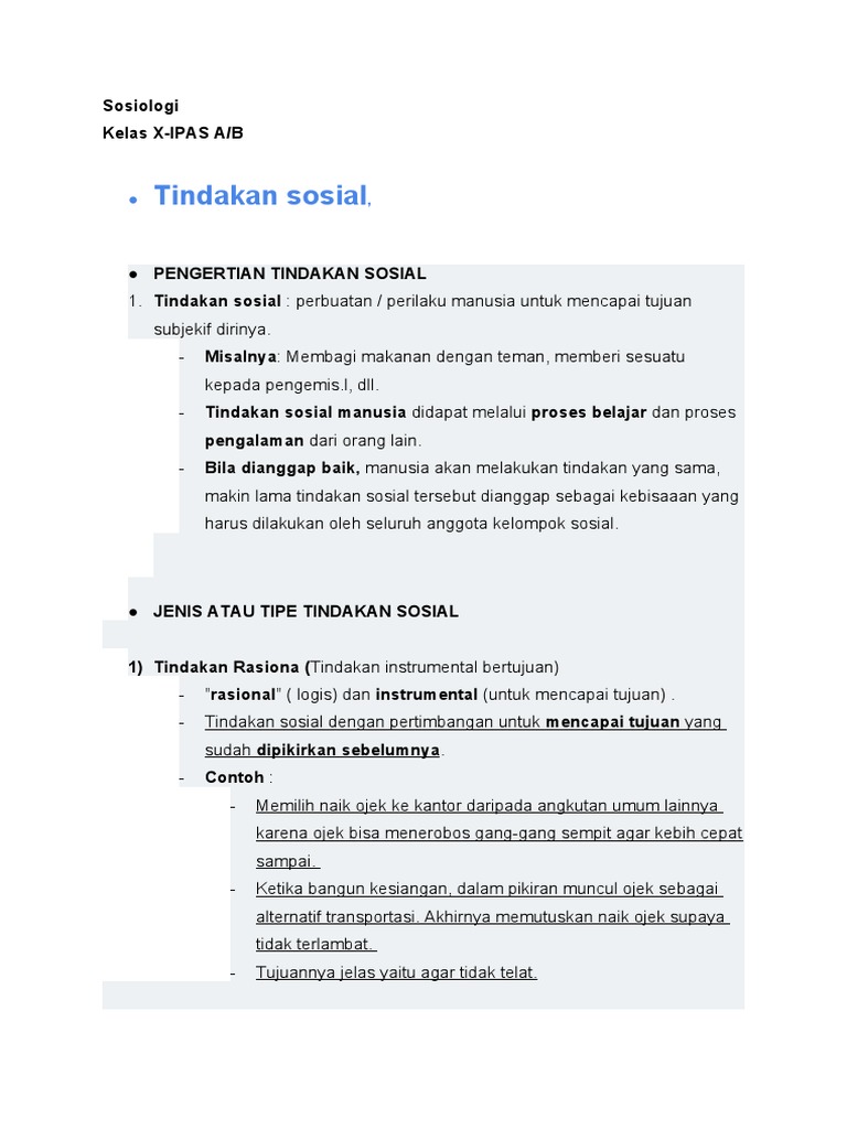 Rangkuman Sementara Sosiologi | PDF | Karier & Perkembangan