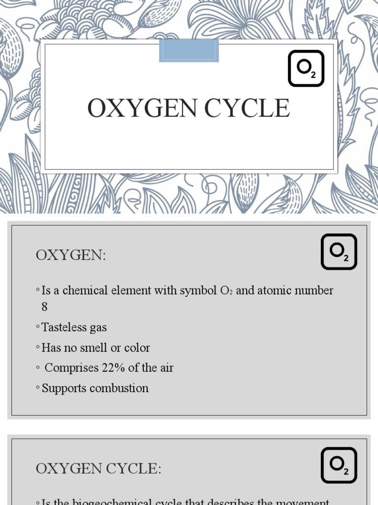 Oxygen Cycle | PDF | Oxygen | Decomposition