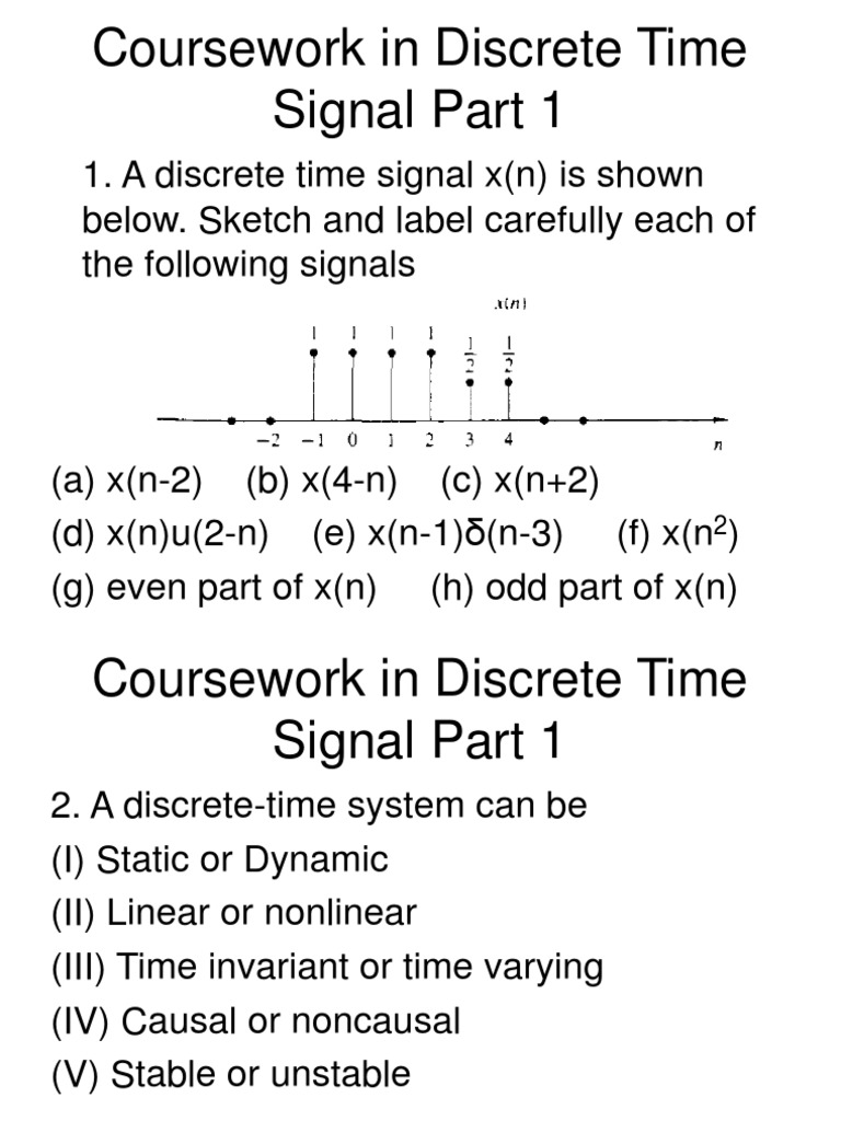 Discrete Time Signals Guide | PDF