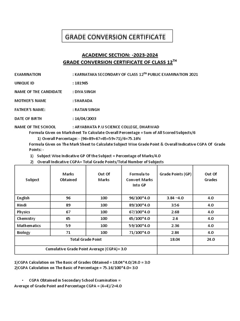 12TH CLASS TRANSCRIPT Eited | PDF