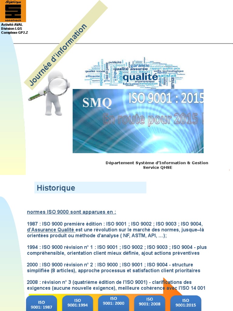 La Nouvelle Norme ISO 9001 2015 Last | PDF | Management de la qualité | Système de management de ...