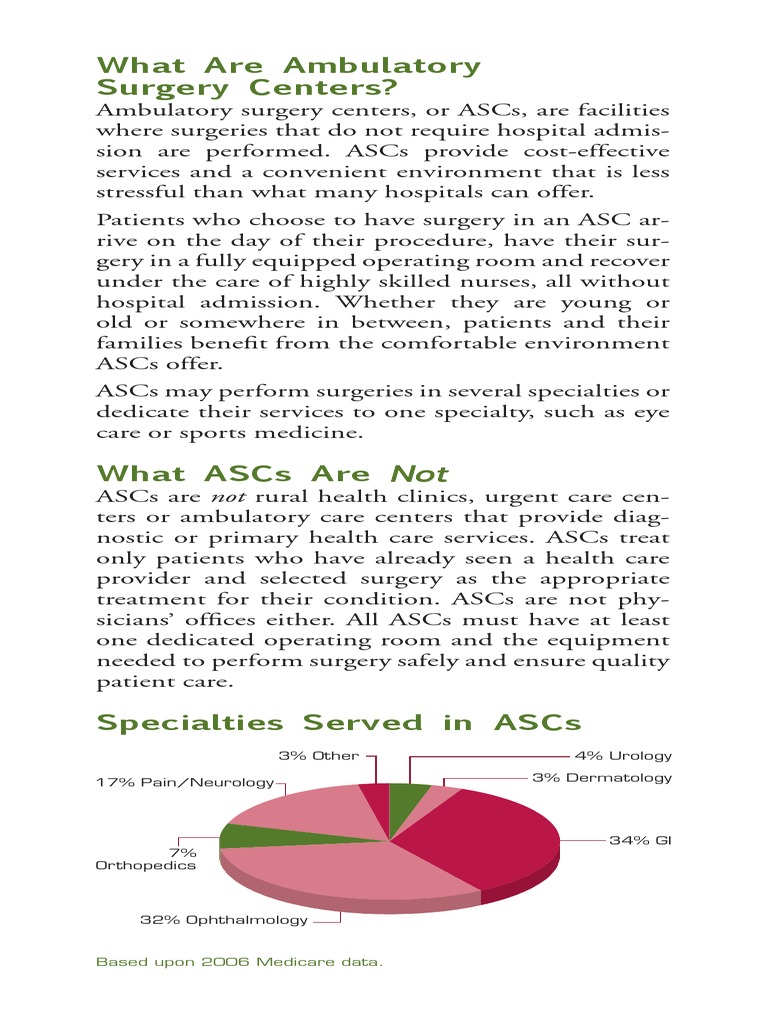 Ambulatory Surgery Centers Brochure | PDF