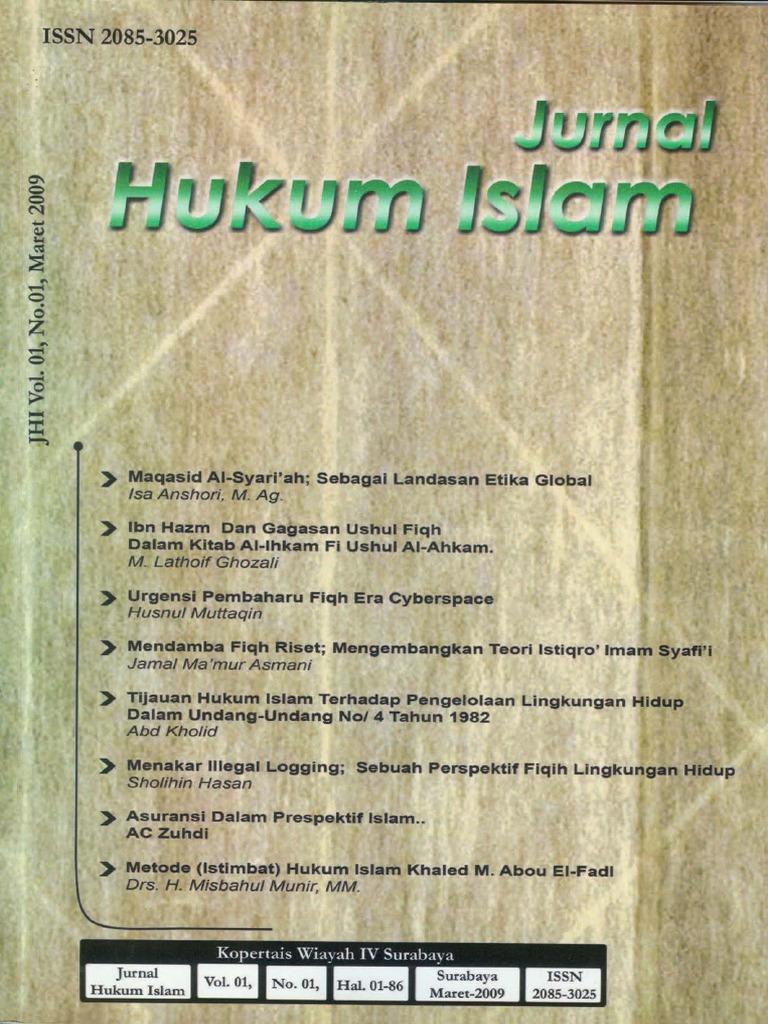 M. Lathoif Ghozali - Hazm Dan Gagasan Ushul Fiqh Dalam Kitab Al Ihkam ...