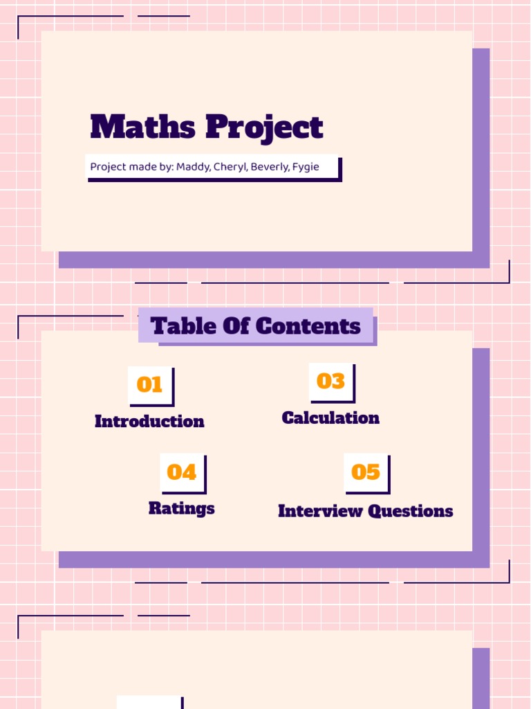Maths Project 2023-Fygie, Maddy, Beverly, Keiko | PDF | Teaching ...