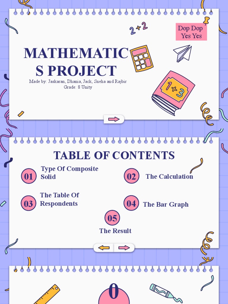 Mathematics Project Grade 8 | PDF | Area | Volume