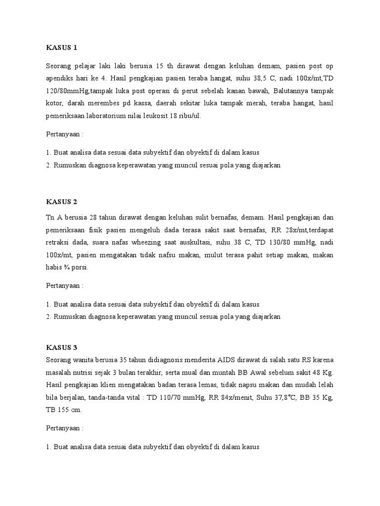 Latihan Kasus 08 Maret 2023 Modul P Minggu 5 | PDF