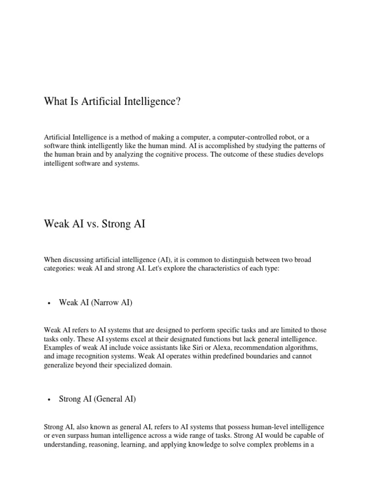 Introduction AI | PDF