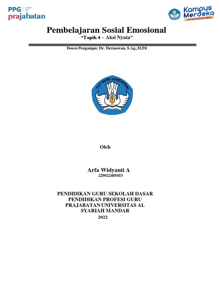 PSE Tabel 4 7 Lembar Kerja Rancangan Aksi Nyata Topik 4 Arfa Widyanti A ...