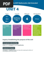 IB MYP - Mathematics Syllabus | PDF | Numbers | Equations