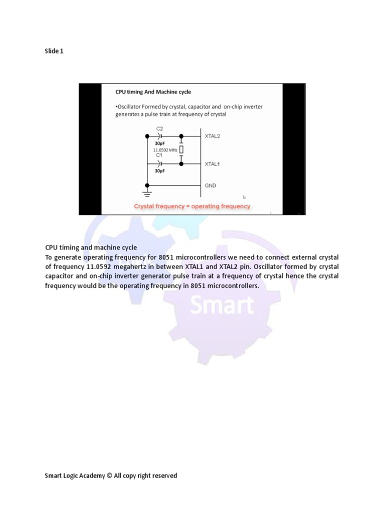 8051 Microcontroller Timing Explained | PDF