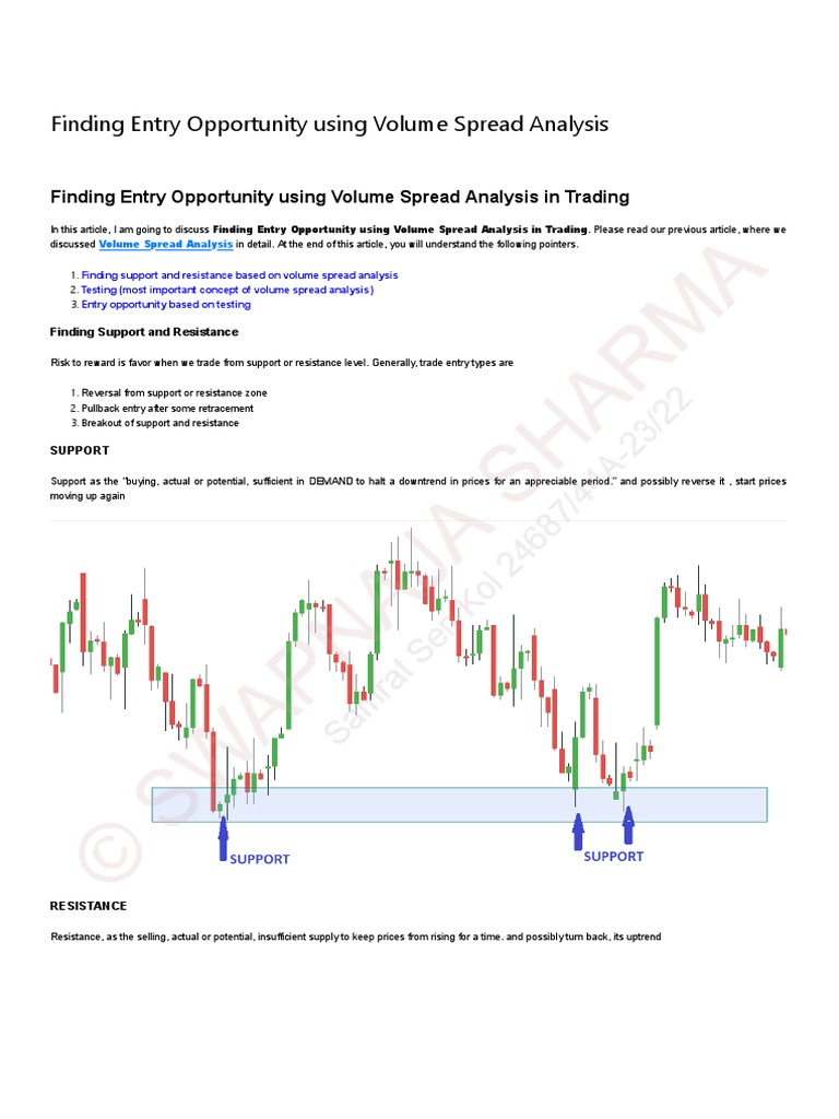Finding Entry Opportunity Using Volume Spread Analysis in Trading Part ...