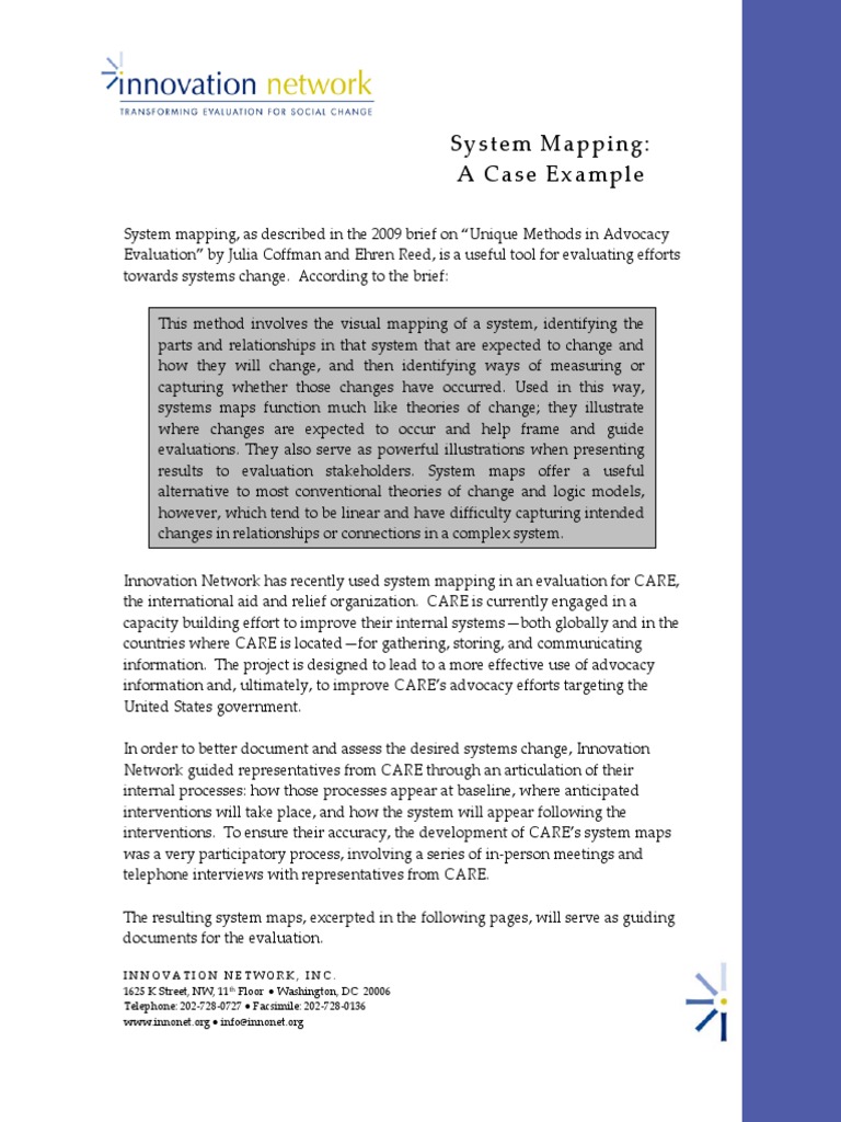 System Mapping - A Case Example | PDF
