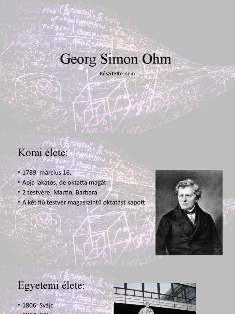 Georg Simon Ohm | PDF