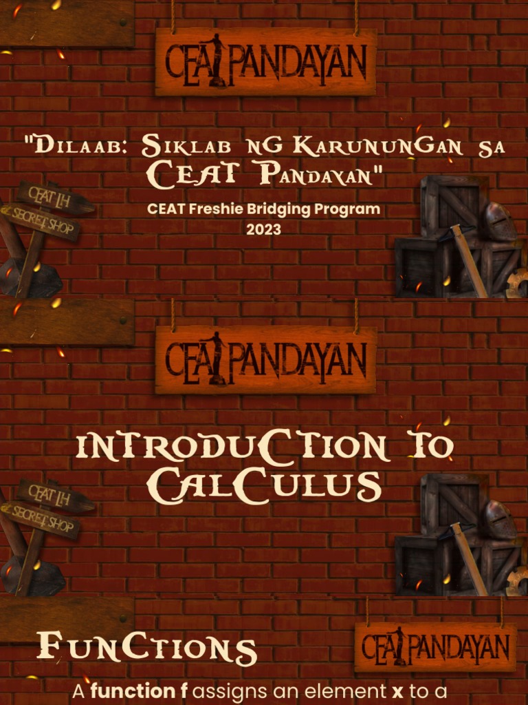 Math Bridging Program | PDF | Integral | Function (Mathematics)