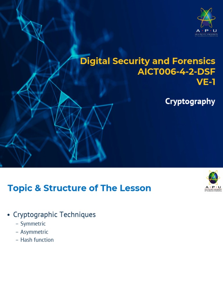 04 DSF VE1 - Cryptography | PDF | Public Key Cryptography | Cryptography