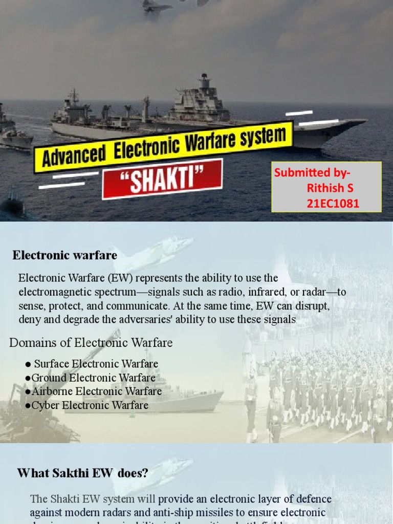 Shakti Electronic Warfare System Overview | PDF | Electronic Warfare ...