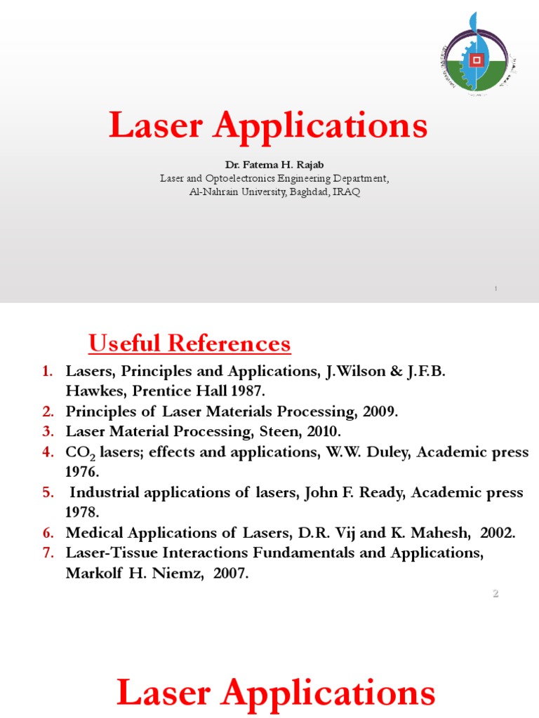 Laser Applications | PDF