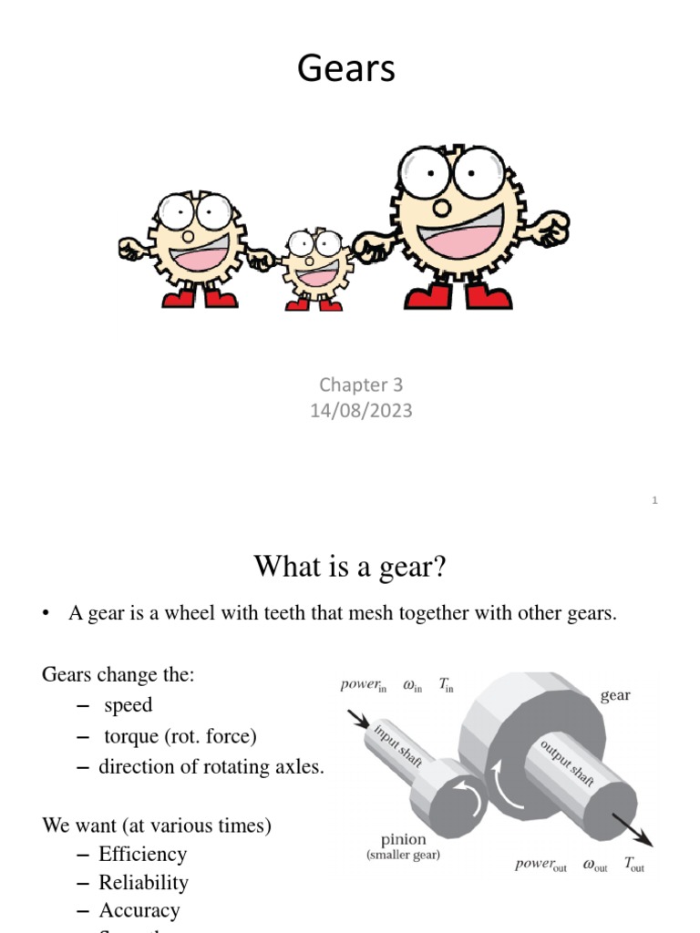 Gears - Chapter 3 | PDF | Gear | Wear