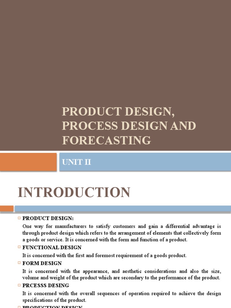 Unit Ii Om | PDF | Forecasting | Product (Business)