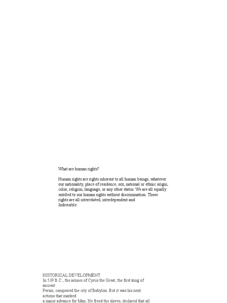 Understanding Human Rights History | PDF | Rights | Government