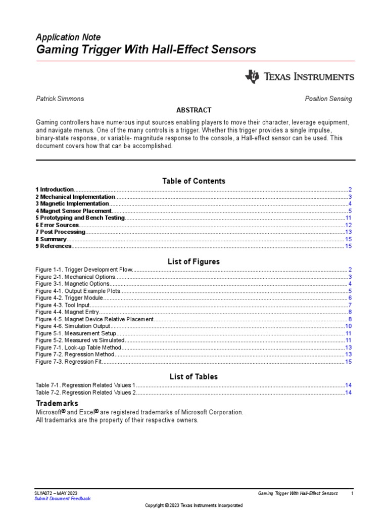 Gaming Trigger With Hall-Effect Sensors | PDF | Regression Analysis | Simulation