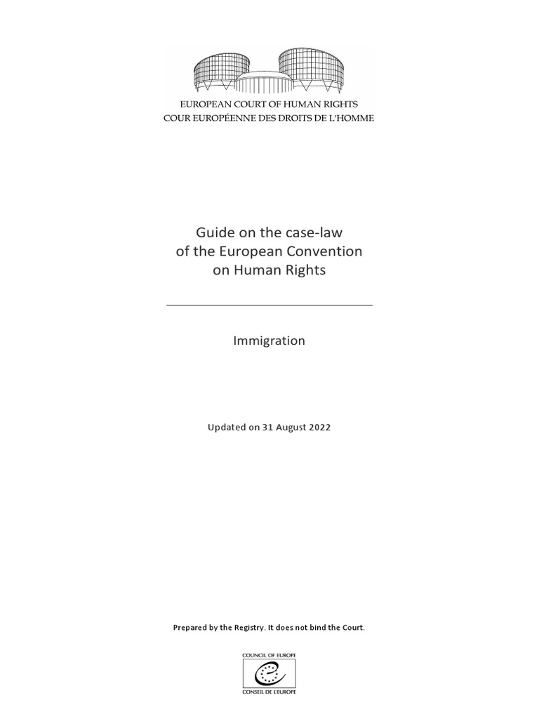 Guide Immigration ENG | PDF | European Convention On Human Rights ...
